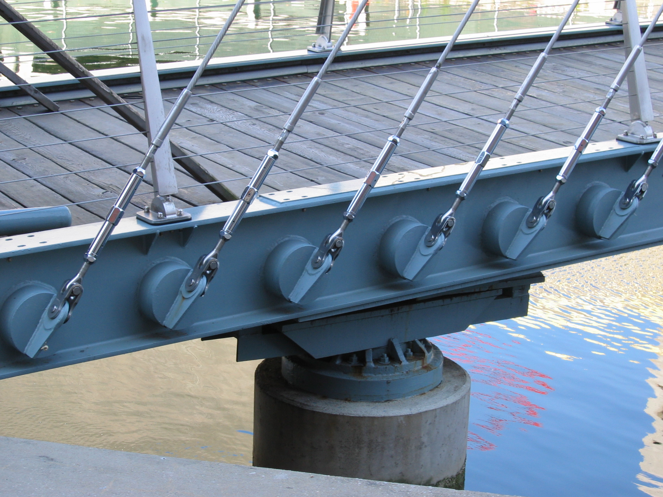 Engineer's Guide to Baltimore: Cable-Stayed Bridge between Piers 3 and 4